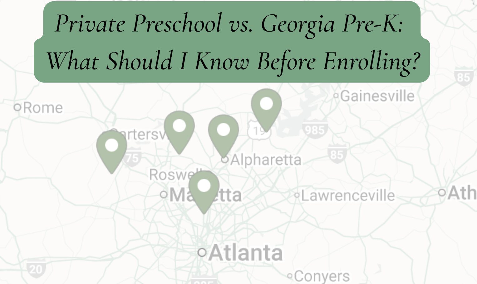 Private Preschool vs. Georgia Pre-K: What Should I Know Before ...